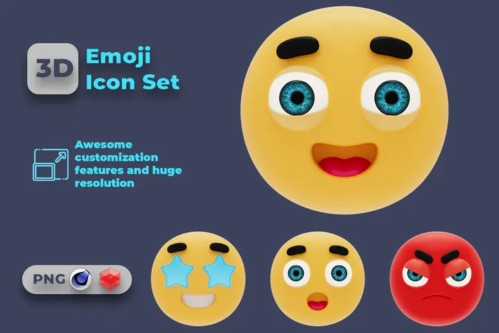 3D Emoji Collection - High-Quality Emojis for Designs & Chats | IconScout