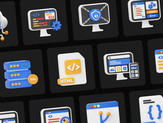 Programming 3D Illustration Pack - 15 Seo & Web 3D Illustrations | PNG ...