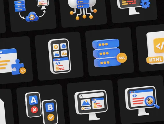 Programming 3D Illustration Pack - 15 Seo & Web 3D Illustrations | PNG ...