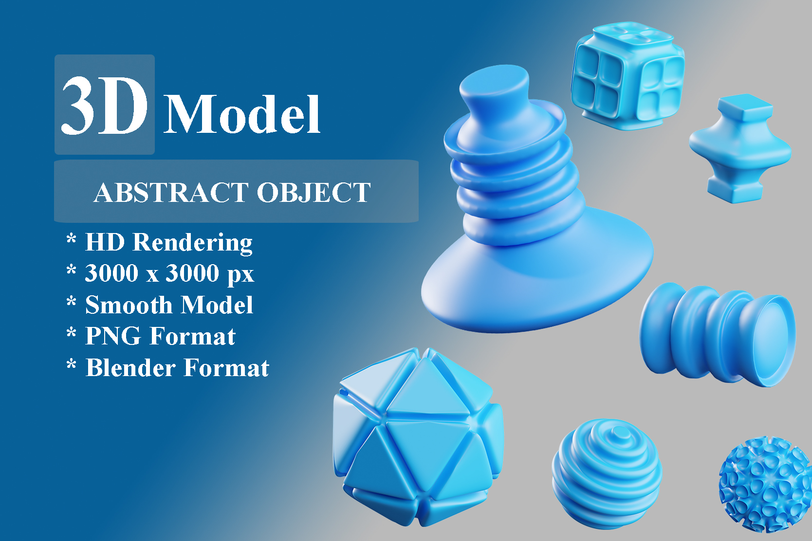 Premium Abstract Object 3D Illustration pack from Art & Abstract 3D ...