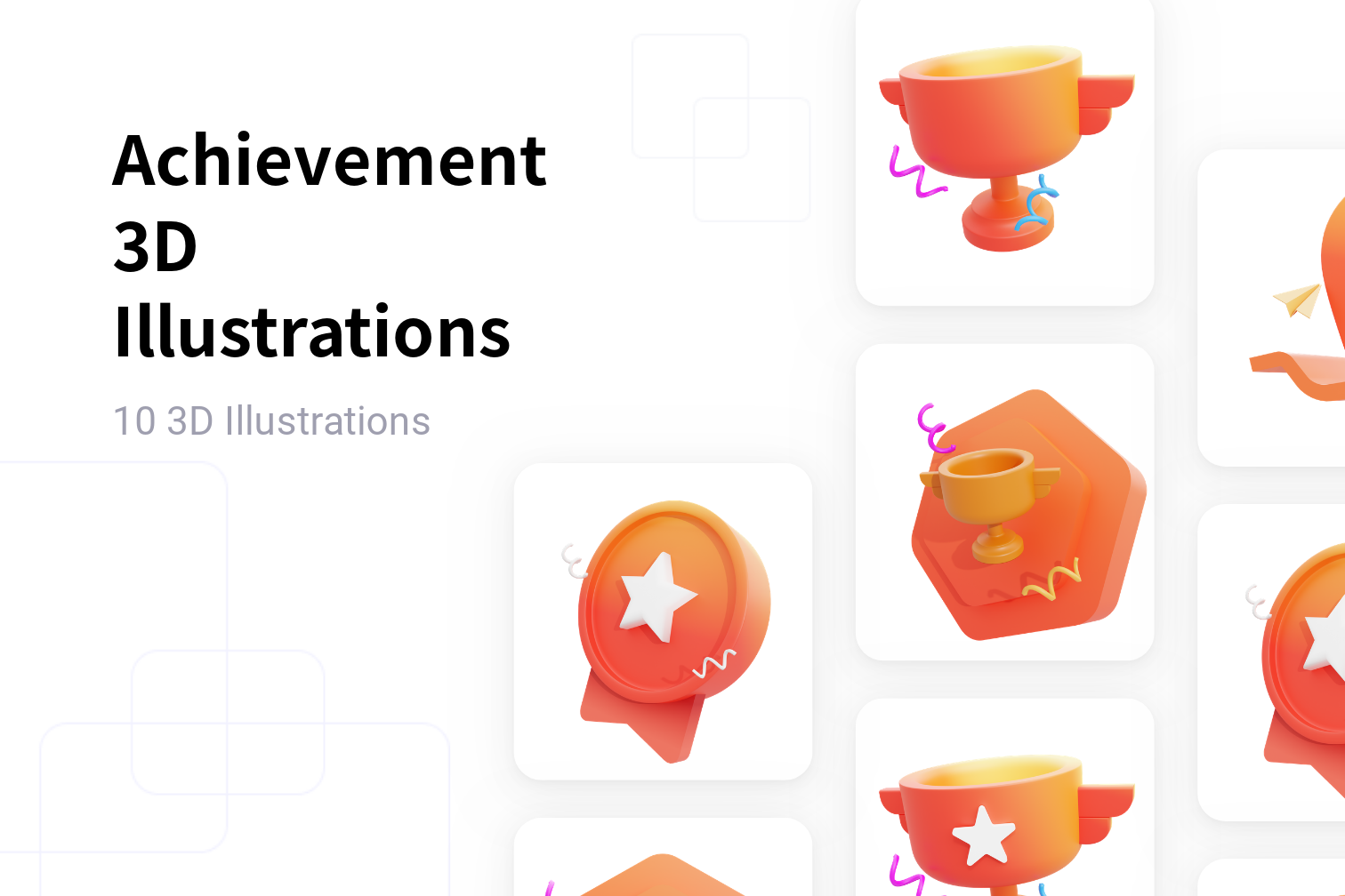 Premium Achievement 3D Illustration pack from Sports & Games 3D ...