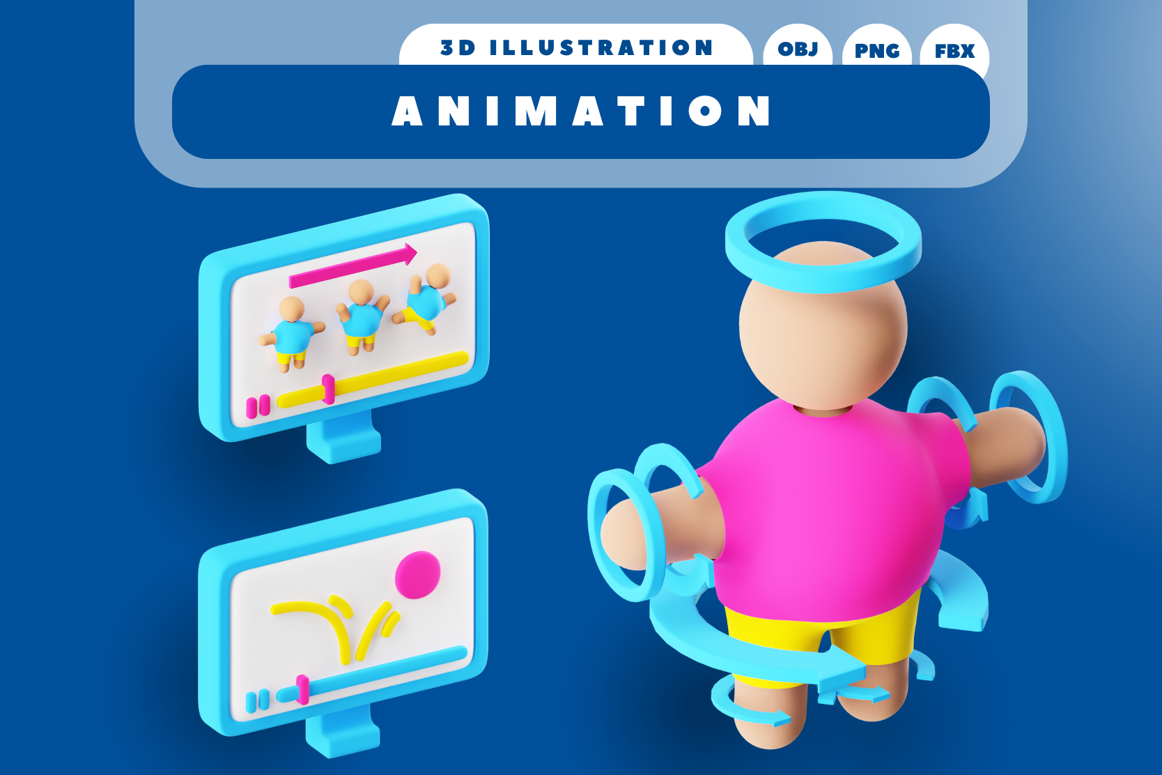 Animation 3D Icon Pack - 10 Free Download Design & Development 3D Icons ...