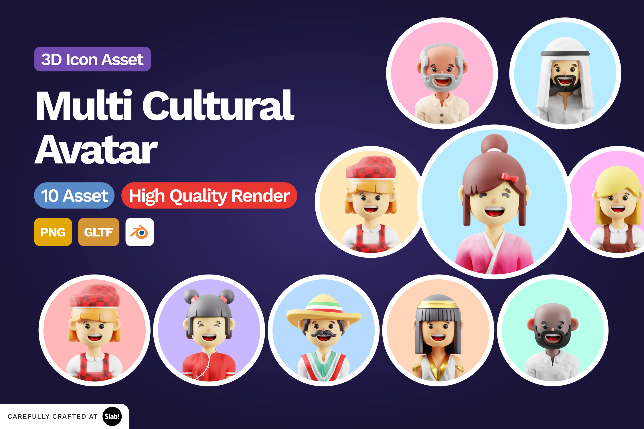 Avatar Multicultural 3D Icon Pack - 10 Free Download Misceláneas 3D ...