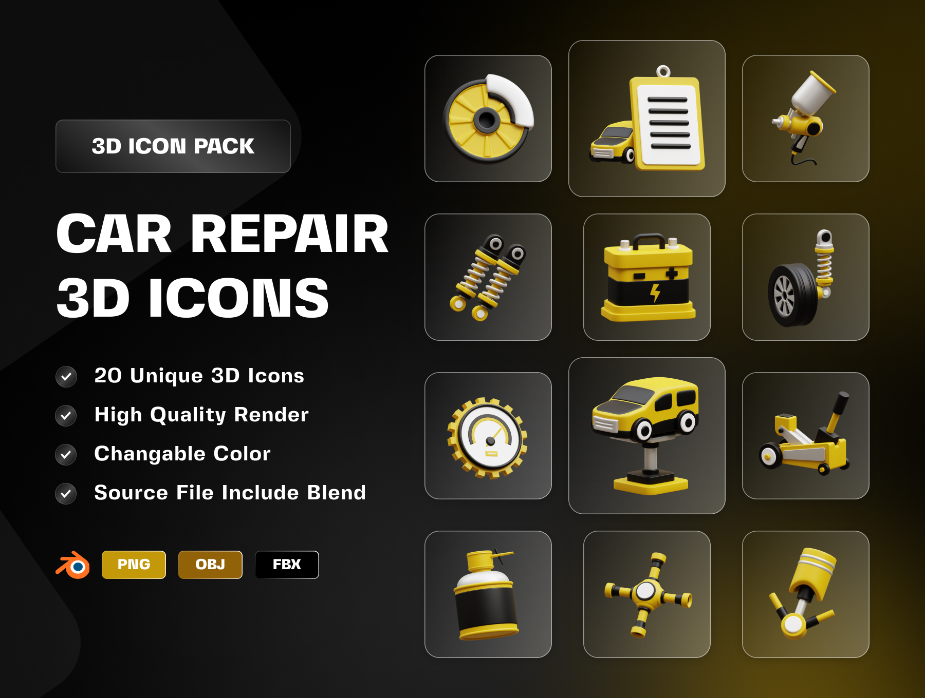 Car Repair 3D Icon Pack - 20 Free Download Tools & Equipment 3D Icons | IconScout