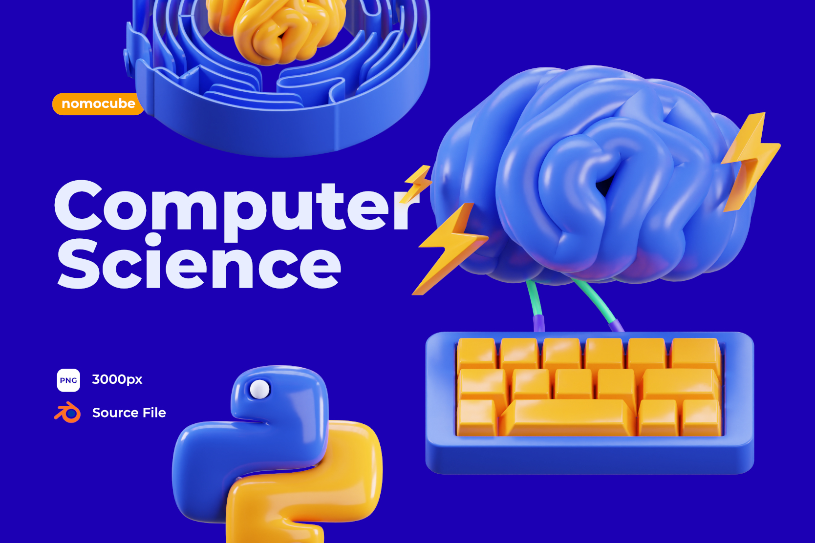 Premium Computer Science 3D Illustration pack from Science & Technology ...