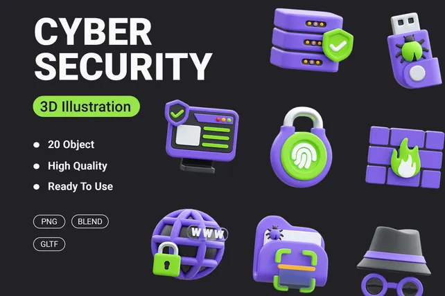 Premium Cyber Security 3D Illustration pack from Crime & Security 3D ... Premium Cyber Security 3D Illustration pack from Crime & Security 3D ...