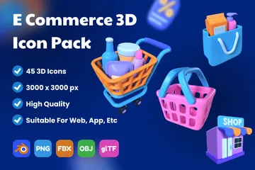 Premium E Commerce 3D Illustration pack from E-commerce & Shopping 3D Illustrations