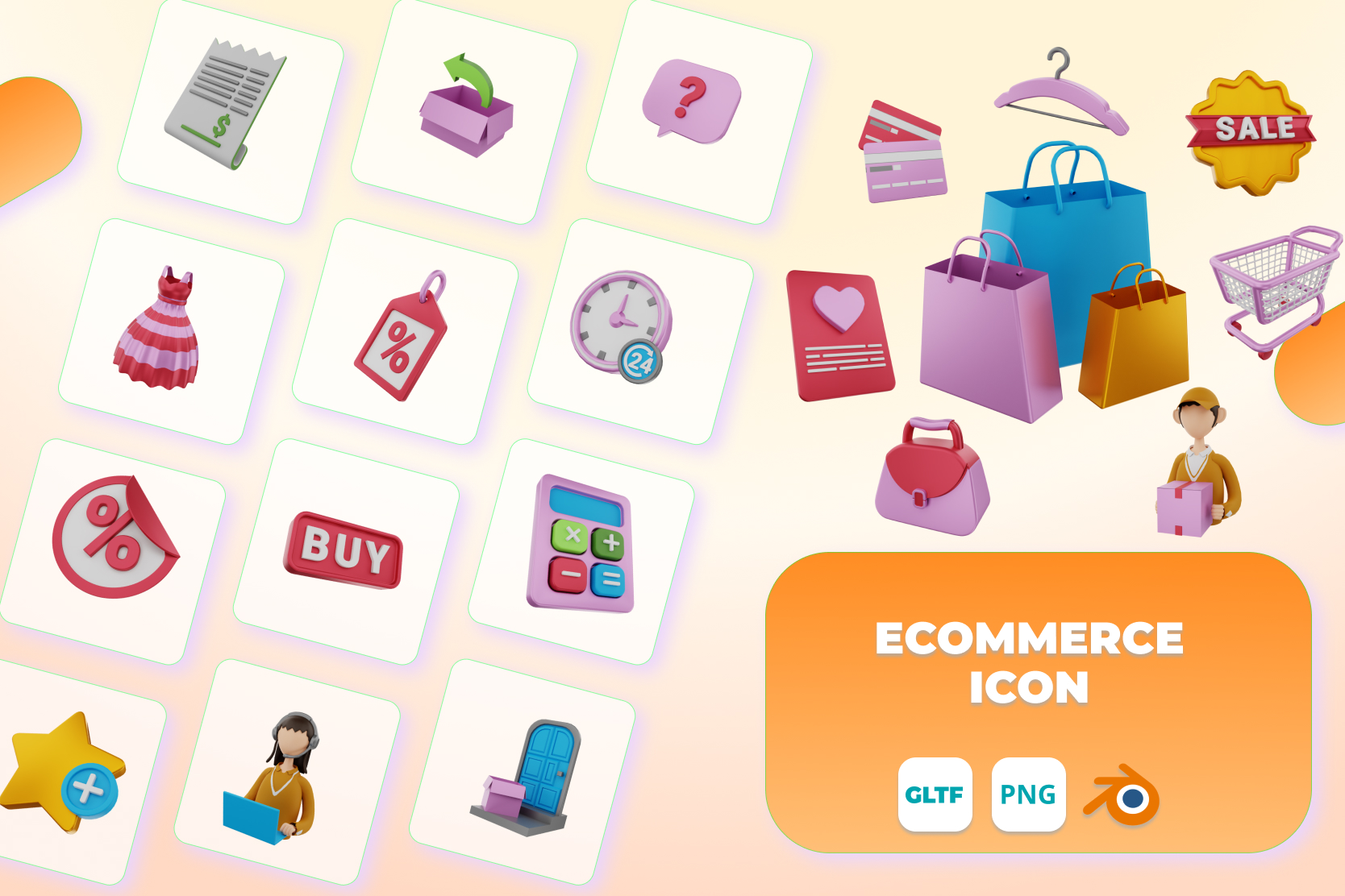 ECOMMERCE 3D Icon Pack - 20 Free Download E-commerce & Shopping 3D Icons | IconScout
