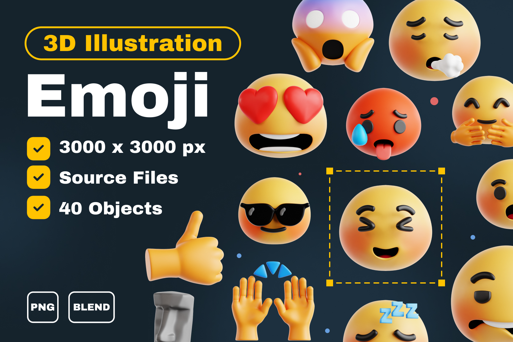 Emoji 3D Icon Pack - 40 Free Download Sign & Symbols 3D Icons | IconScout