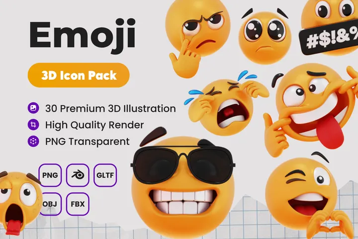 3D Emoji Collection - High-Quality Emojis for Designs & Chats | IconScout