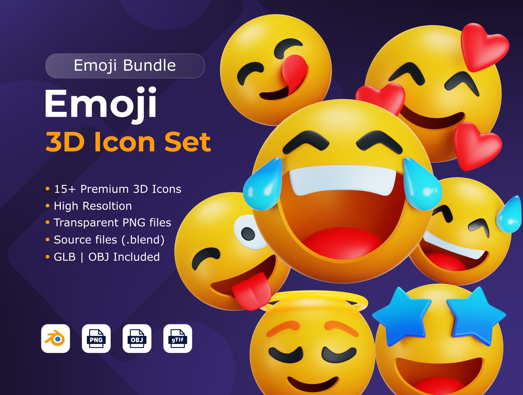 Emoji 3D Icon Pack - 15 Free Download Sign & Symbols 3D Icons | IconScout