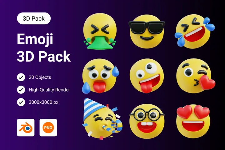 3D Emoji Collection - High-Quality Emojis for Designs & Chats | IconScout
