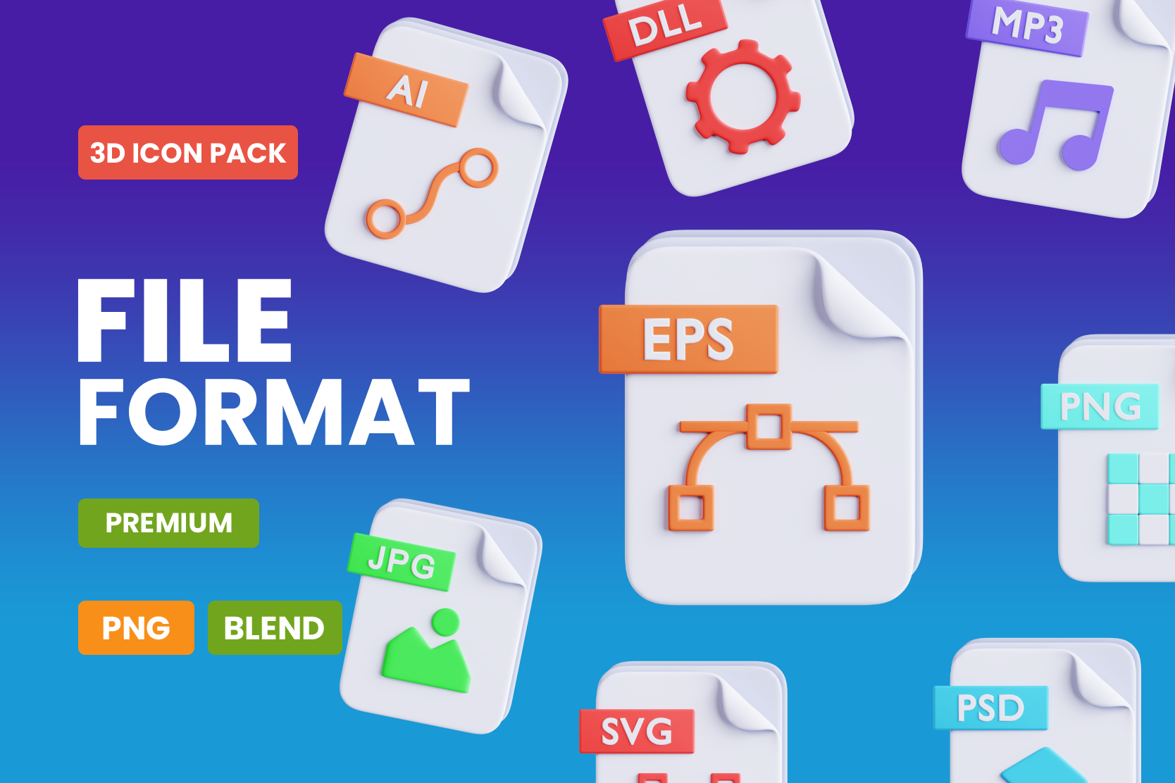 Premium File Format 3d Illustration Pack From Design And Development 3d