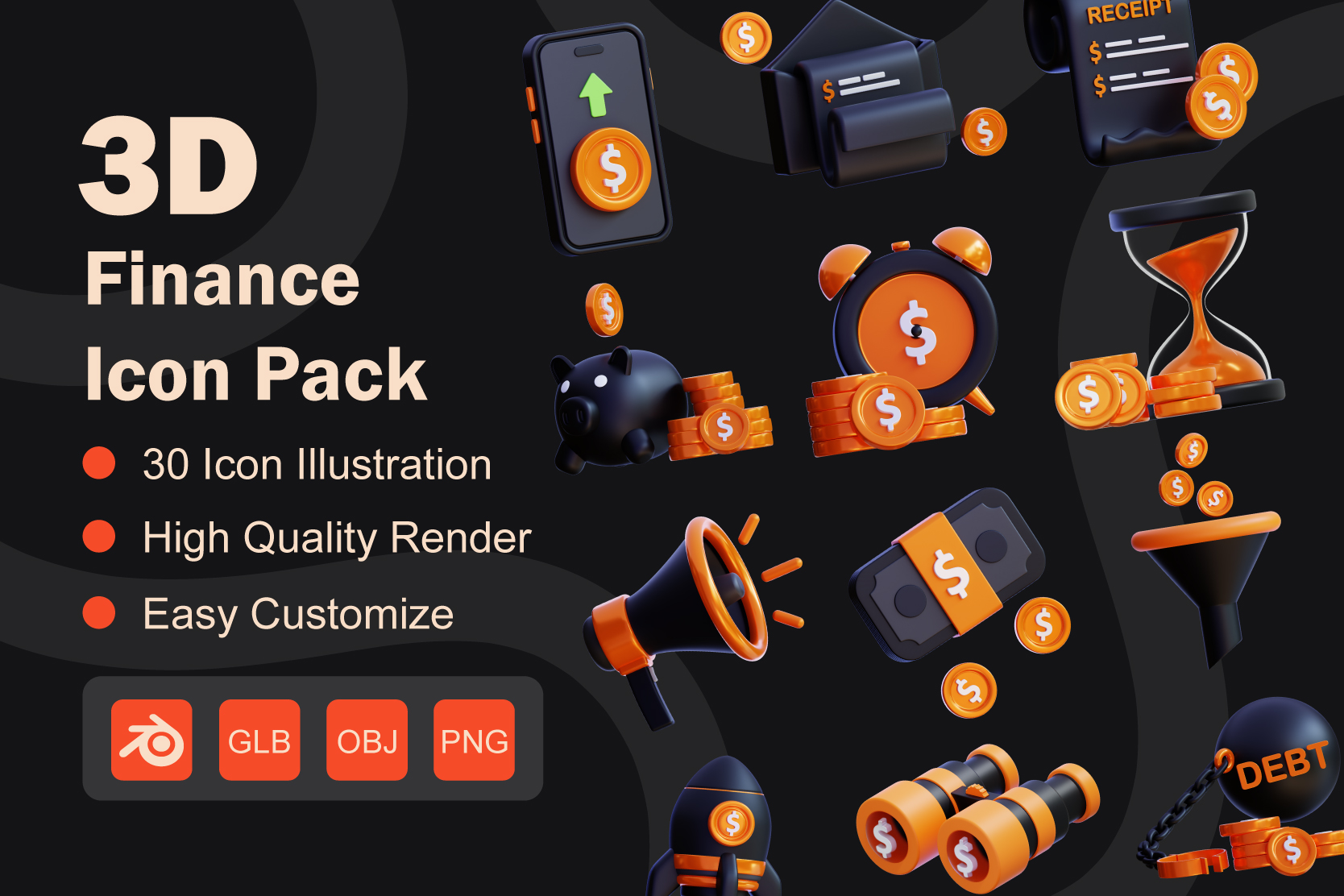Finance 3D Icon Pack - 30 Free Download Business 3D Icons | IconScout