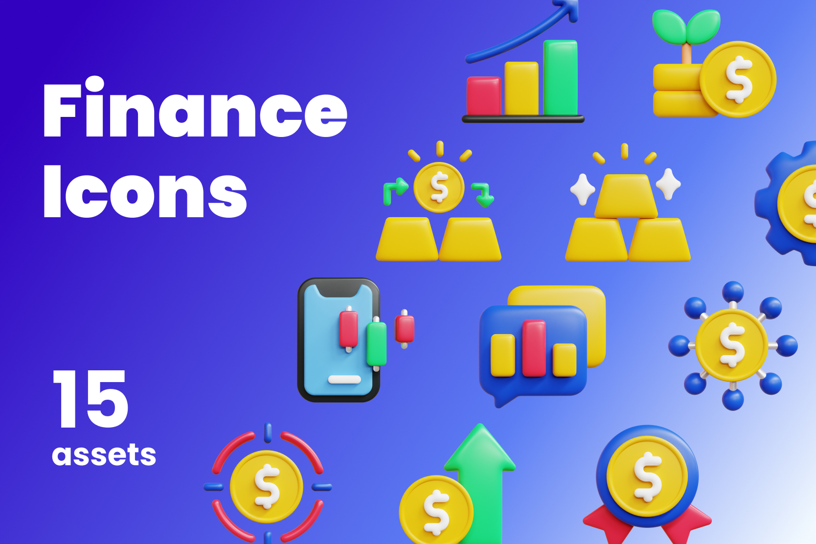 Finance 3D Icon Pack - 15 Free Download Business 3D Icons | IconScout