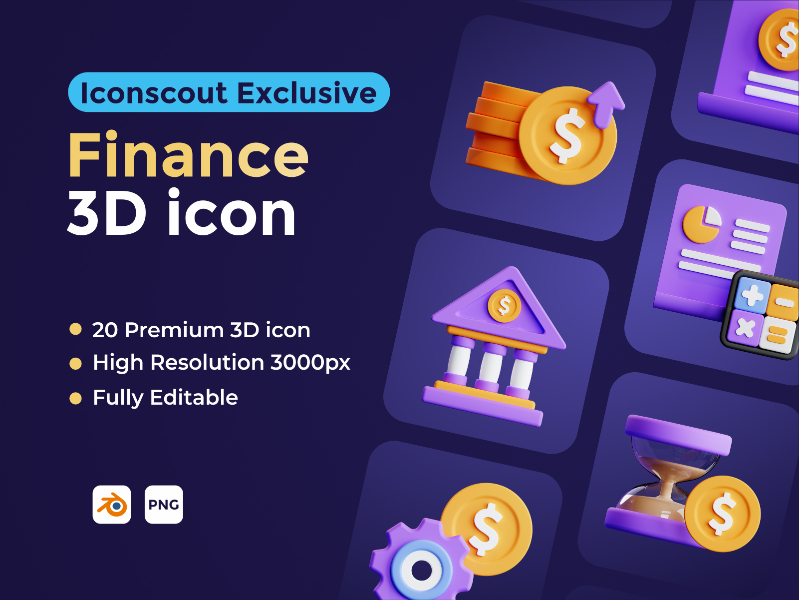 Finance 3D Illustration Pack - 20 Free Download Business 3D ...