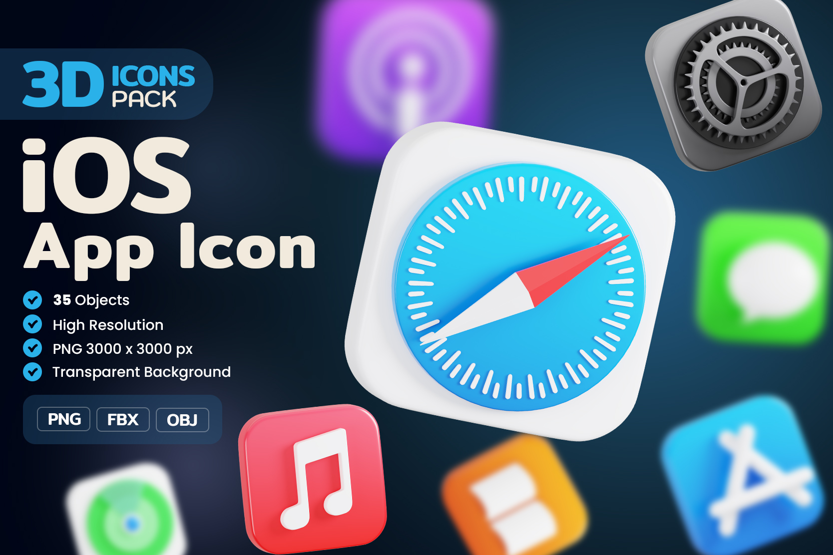 Obtén el paquete de Free Aplicación Gratuita Para IOS 3D Icon con 35 recursos gratis de Interfaz ...