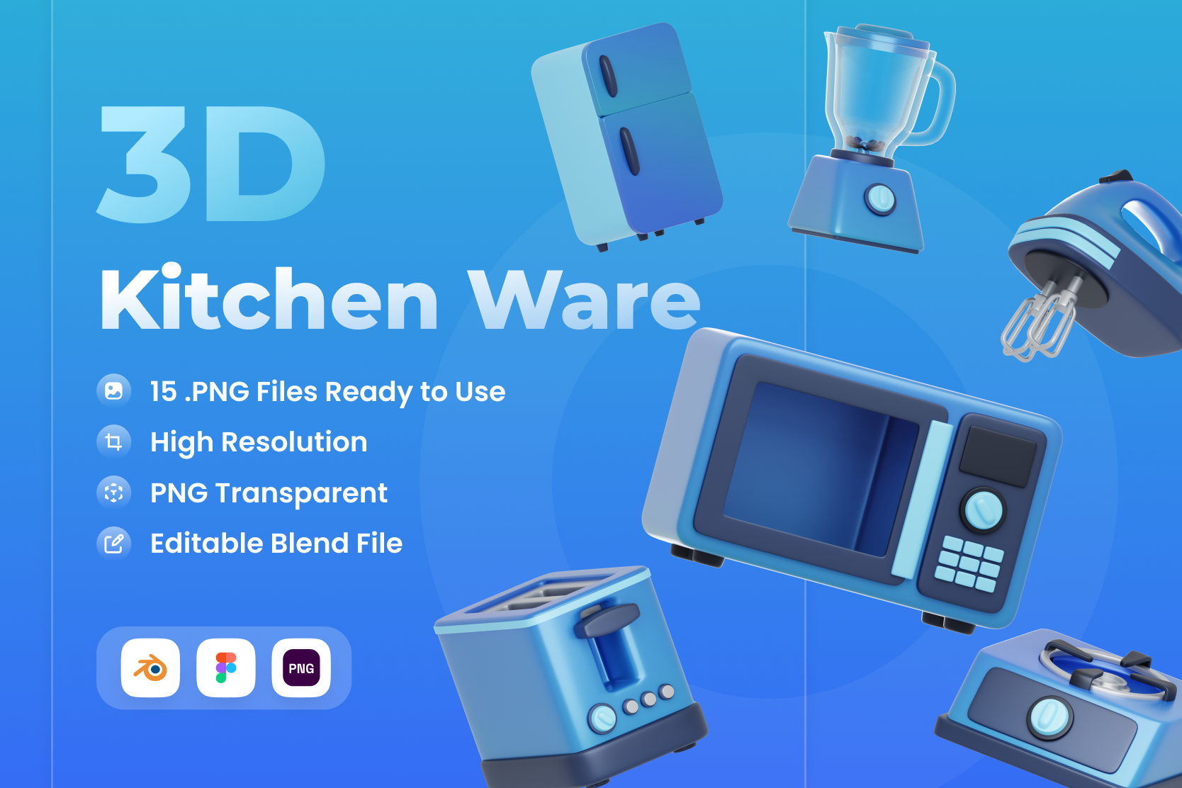 Premium Kitchen Ware 3d Illustration Pack From Appliances 3d Illustrations