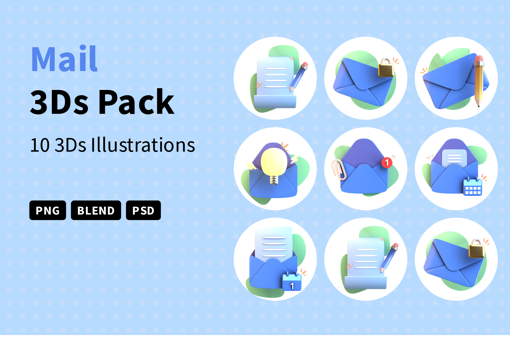 Mail 3D Icon Pack - 10 Free Download Network & Communication 3D Icons | IconScout