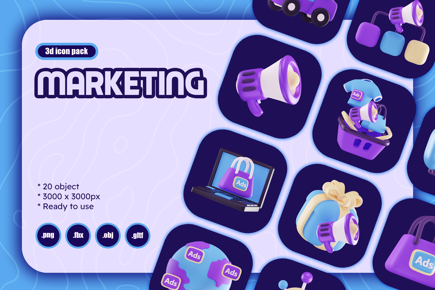 Premium Marketing 3d Illustration Pack From Business 3d Illustrations