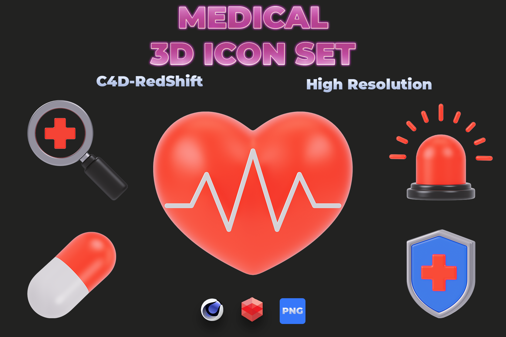 Premium Medical 3D Illustration pack from Healthcare & Medical 3D ...