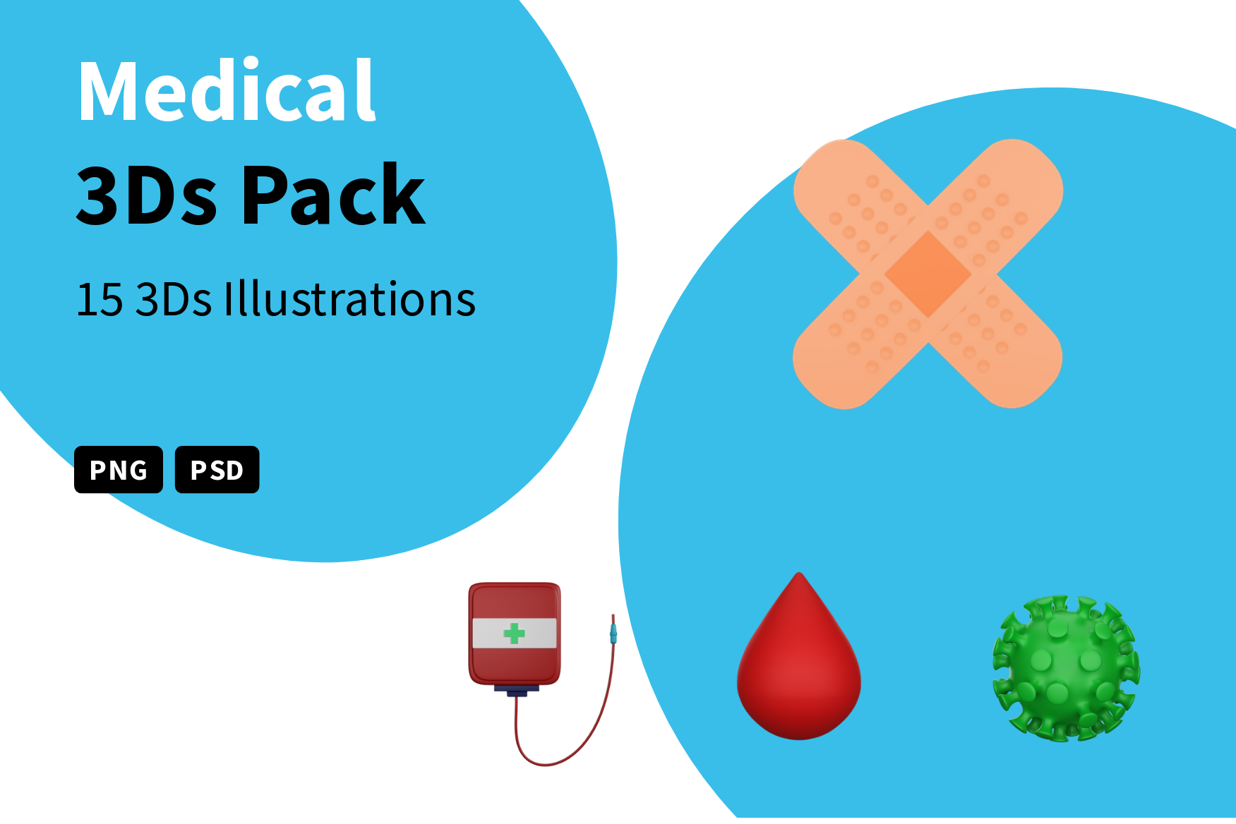 Premium Medical 3D Illustration pack from Healthcare & Medical 3D ...
