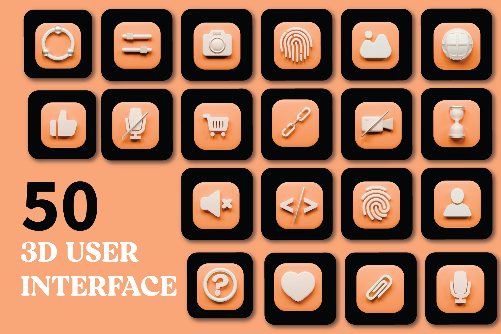 Modern User Interface 3D Icon Pack - 44 Free Download User Interface 3D ...