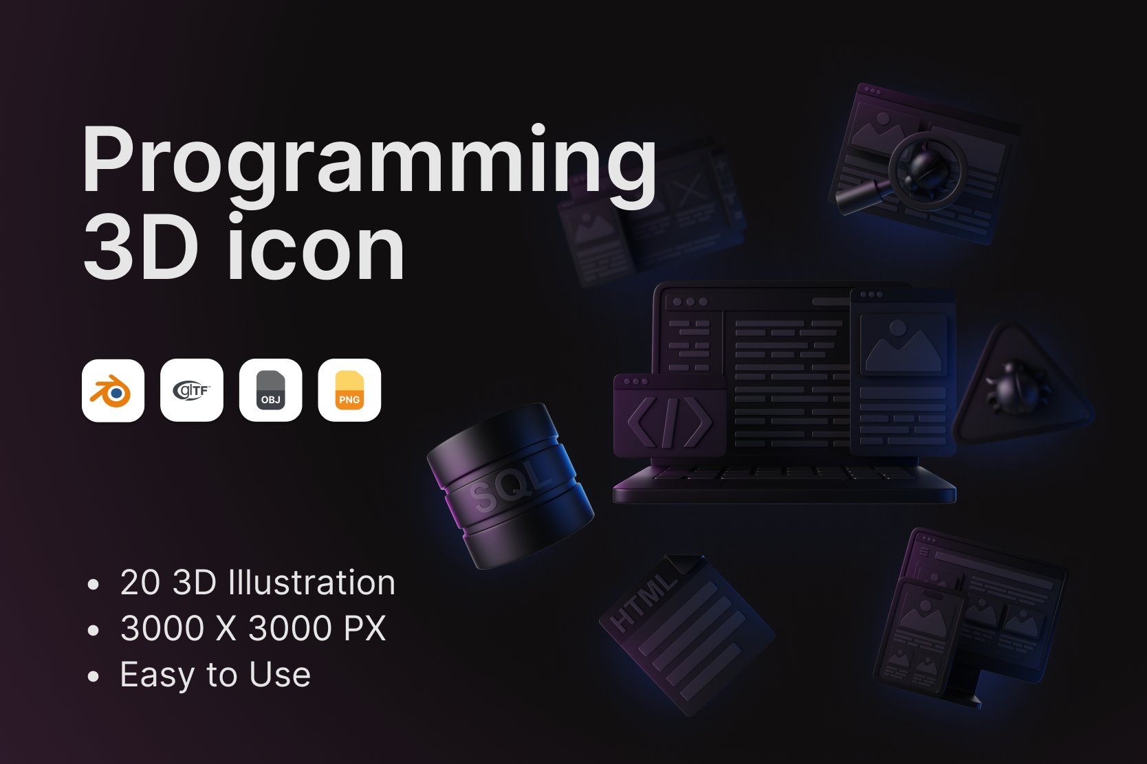 Programming 3D Icon Pack - 20 Free Download Design & Development 3D Icons | IconScout