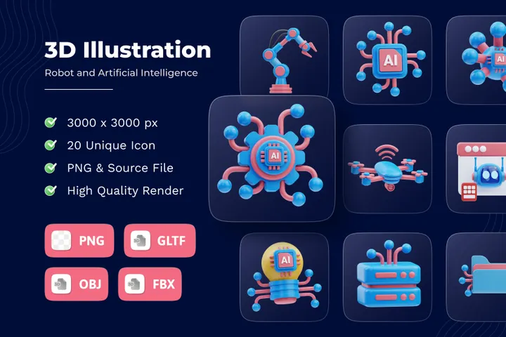 Download Science & Technology 3Ds | IconScout