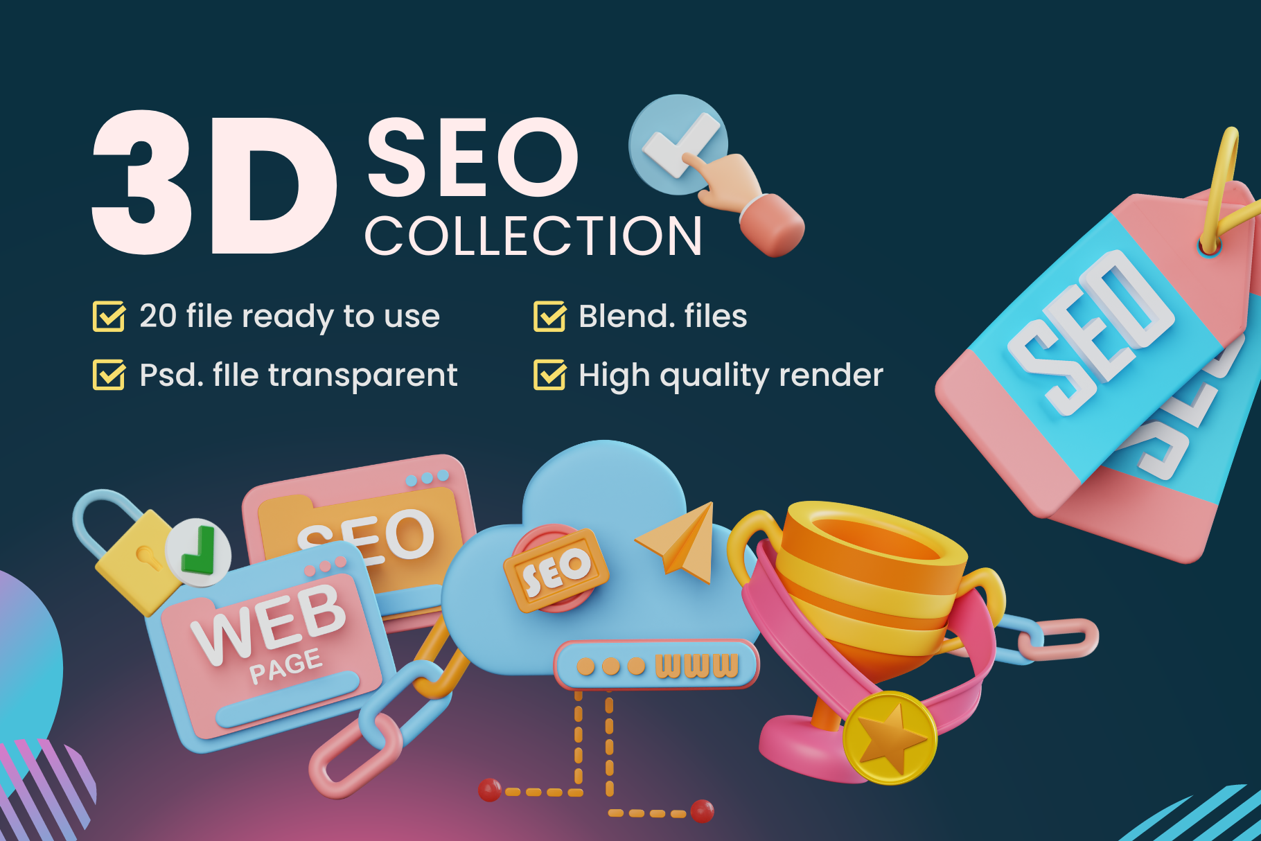 Premium Seo 3d Illustration Pack From Seo And Web 3d Illustrations