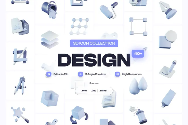 Software Design Tools 3D Illustration Pack - 41 Design & Development 3D ...