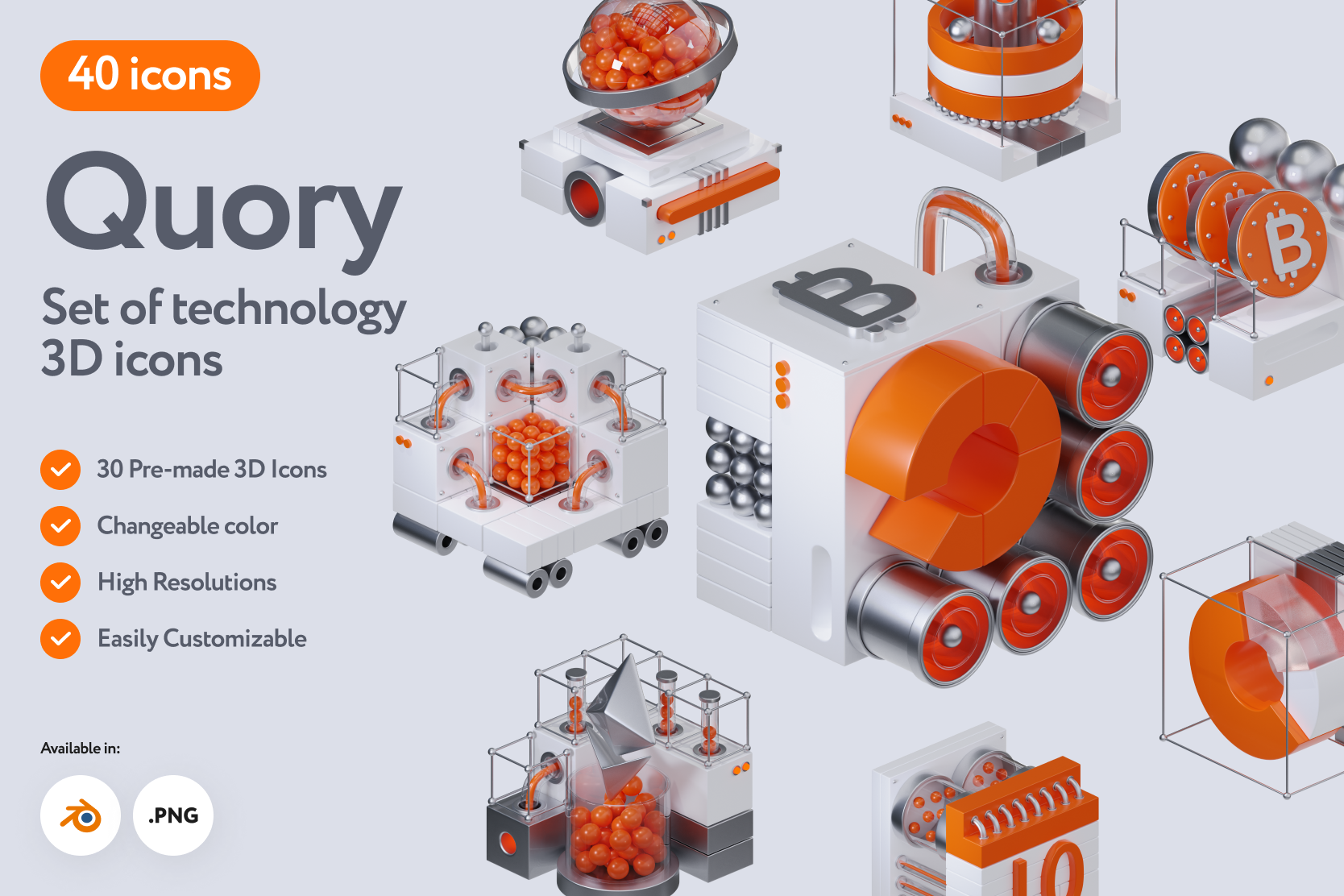 Technology And Crypto 3D Icon Pack - 40 Free Download Science ...