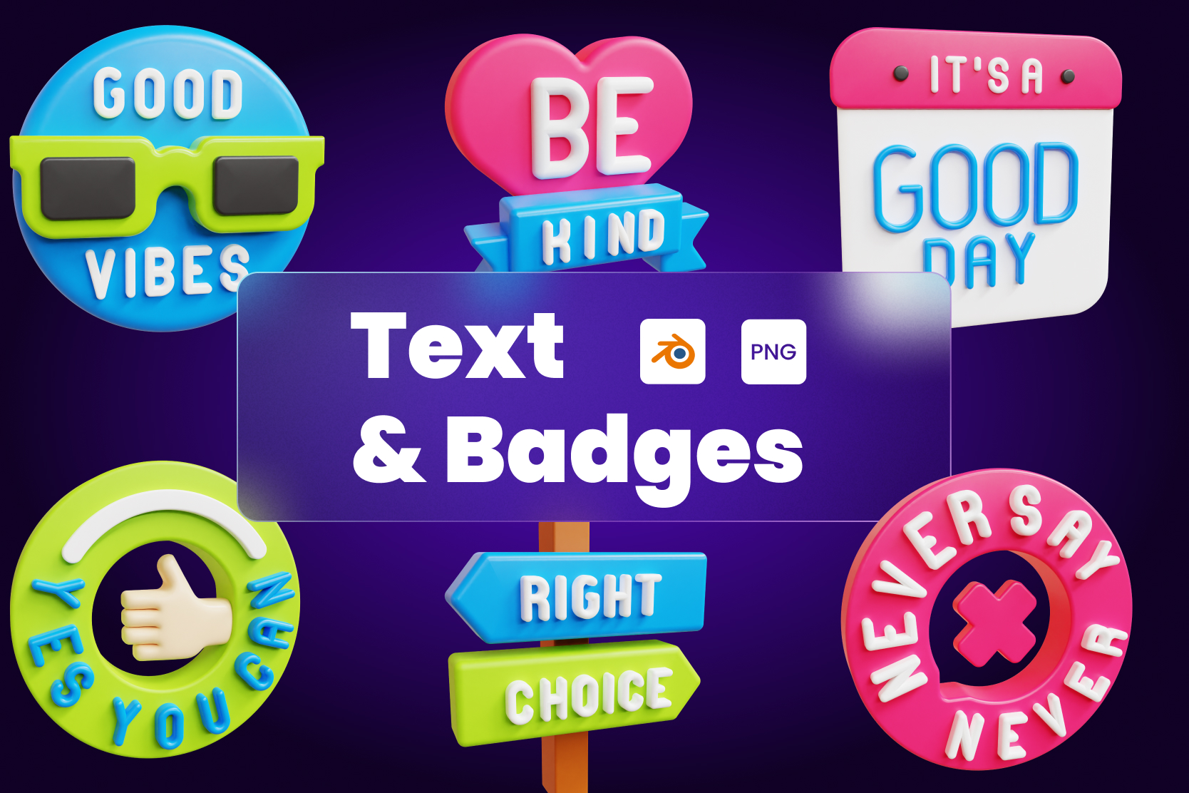 Text & Badges 3D Icon Pack - 25 Free Download User Interface 3D Icons | IconScout