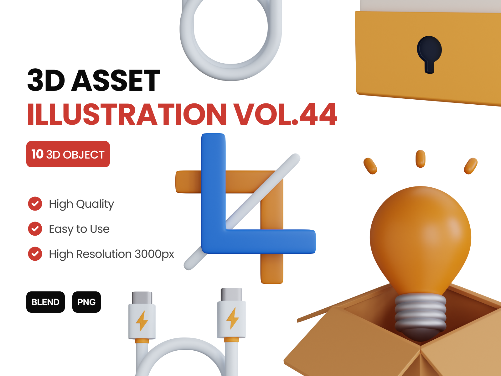 Premium UI 3D Illustration pack from User Interface 3D Illustrations