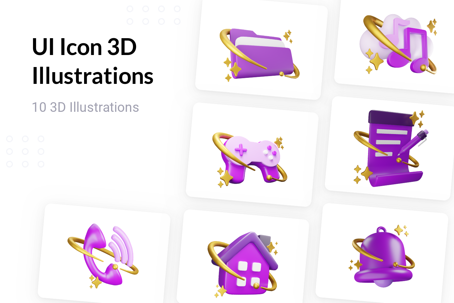 Premium UI Icon 3D Illustration pack from User Interface 3D Illustrations