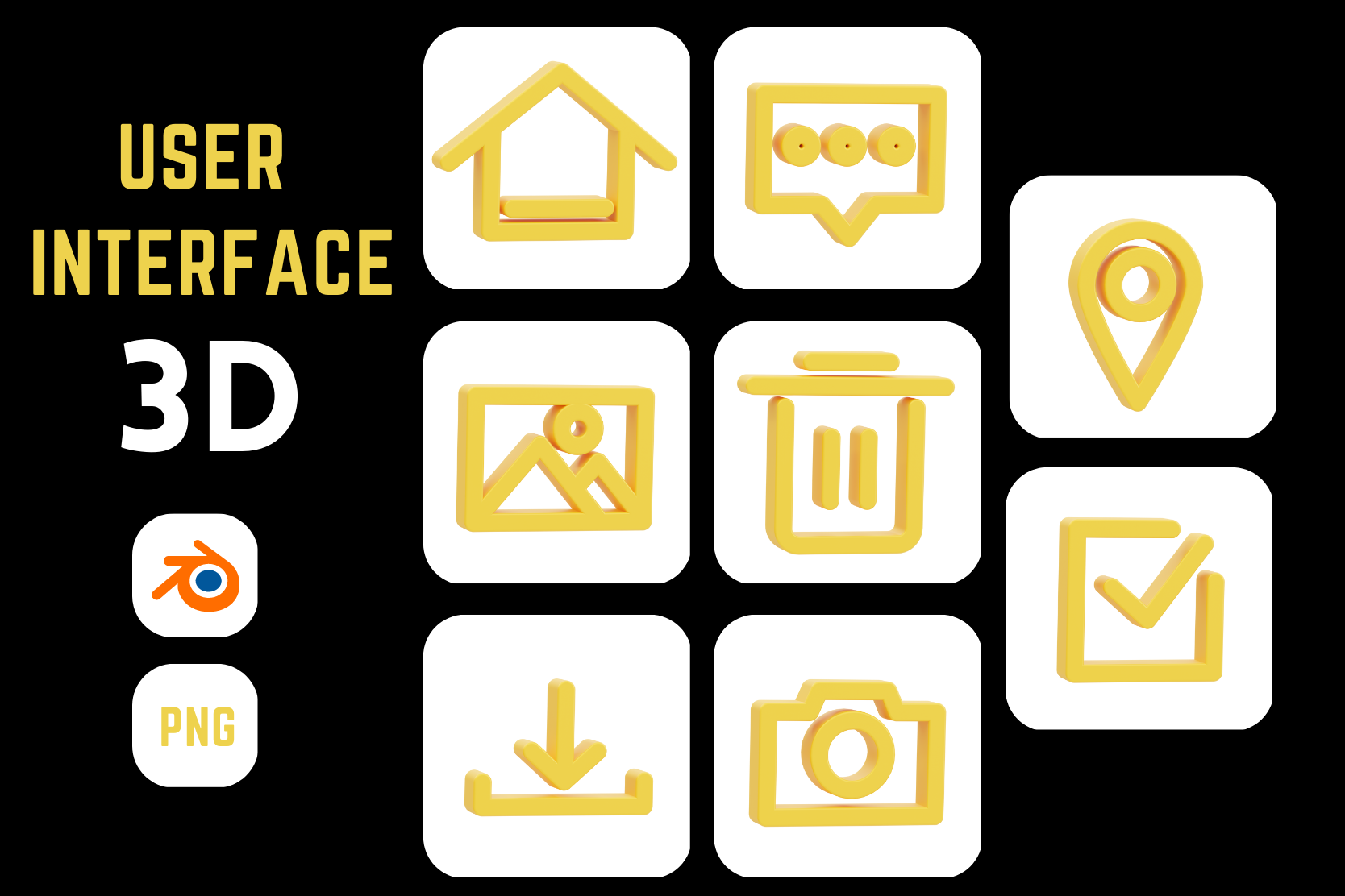 Premium User Interface 3 3D Illustration pack from User Interface 3D ...