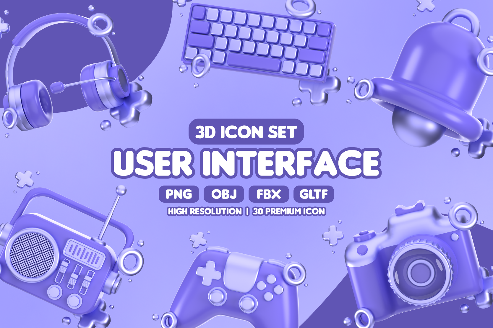 User Interface 3D Icon Pack - 30 Free Download User Interface 3D Icons ...