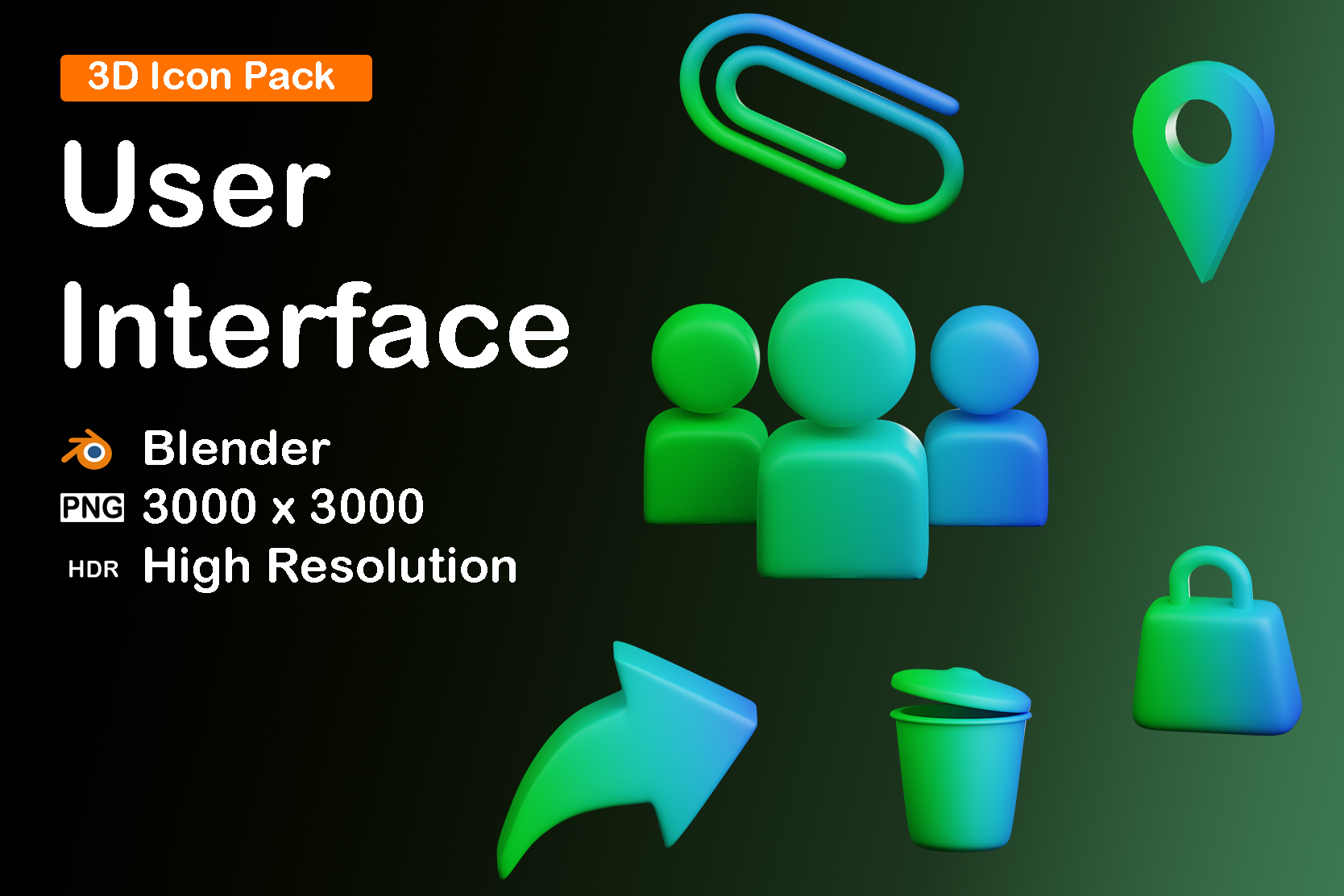 User Interface 3D Icon Pack - 11 Free Download User Interface 3D Icons ...