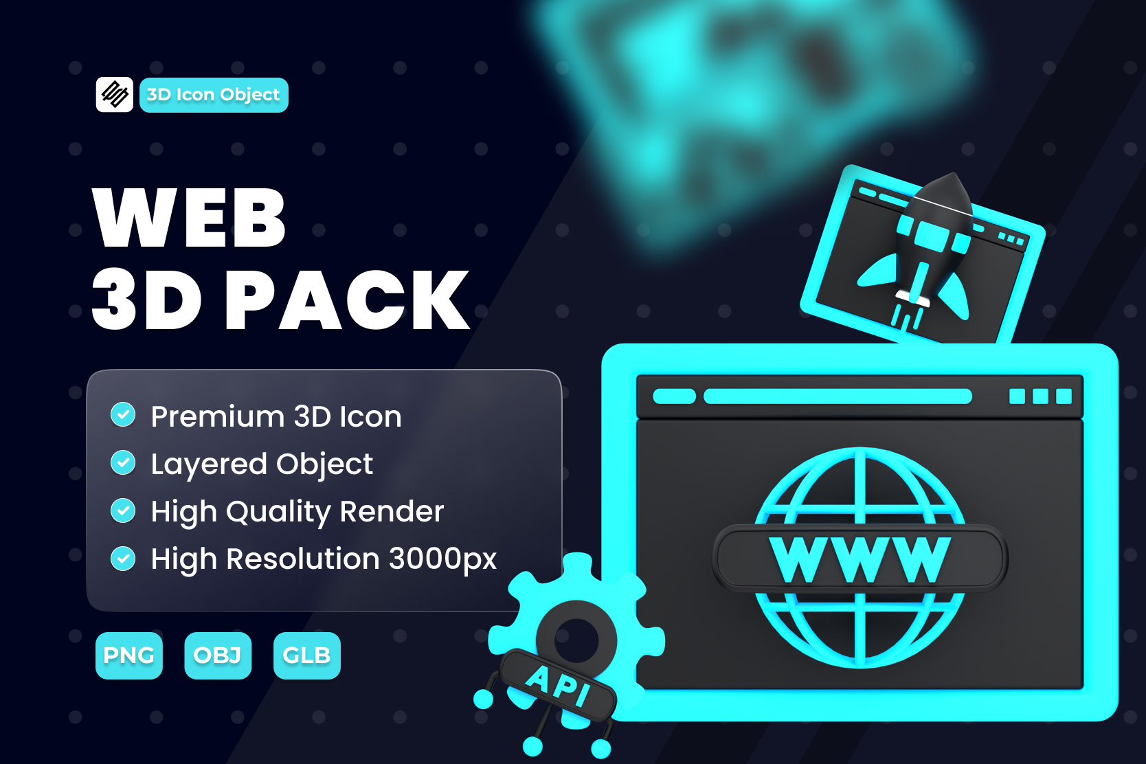 Web 3D Icon Pack - 30 Free Download Design & Development 3D Icons ...
