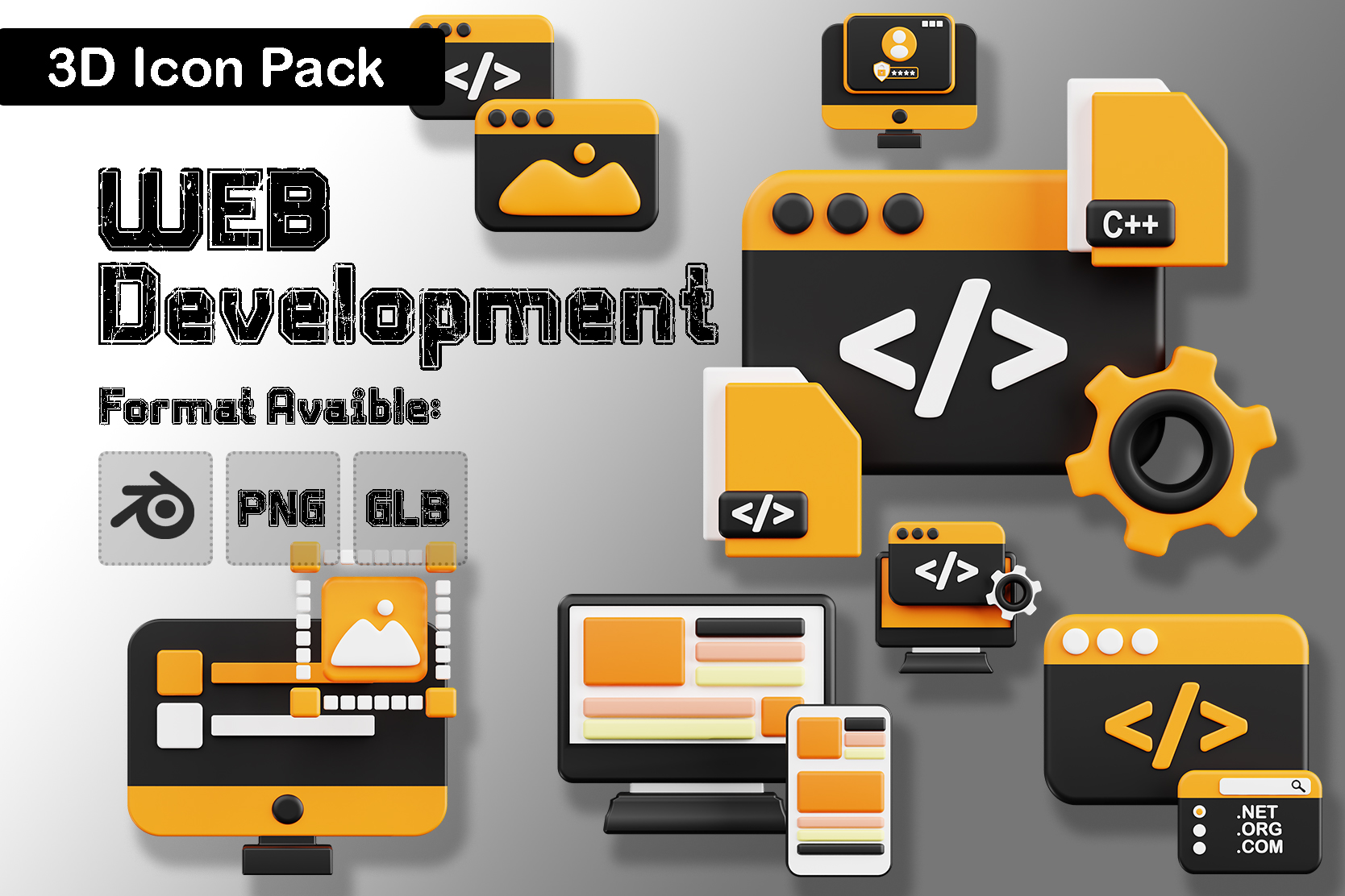 Web Development 3D Icon Pack - 15 Free Download Seo & Web 3D Icons ...