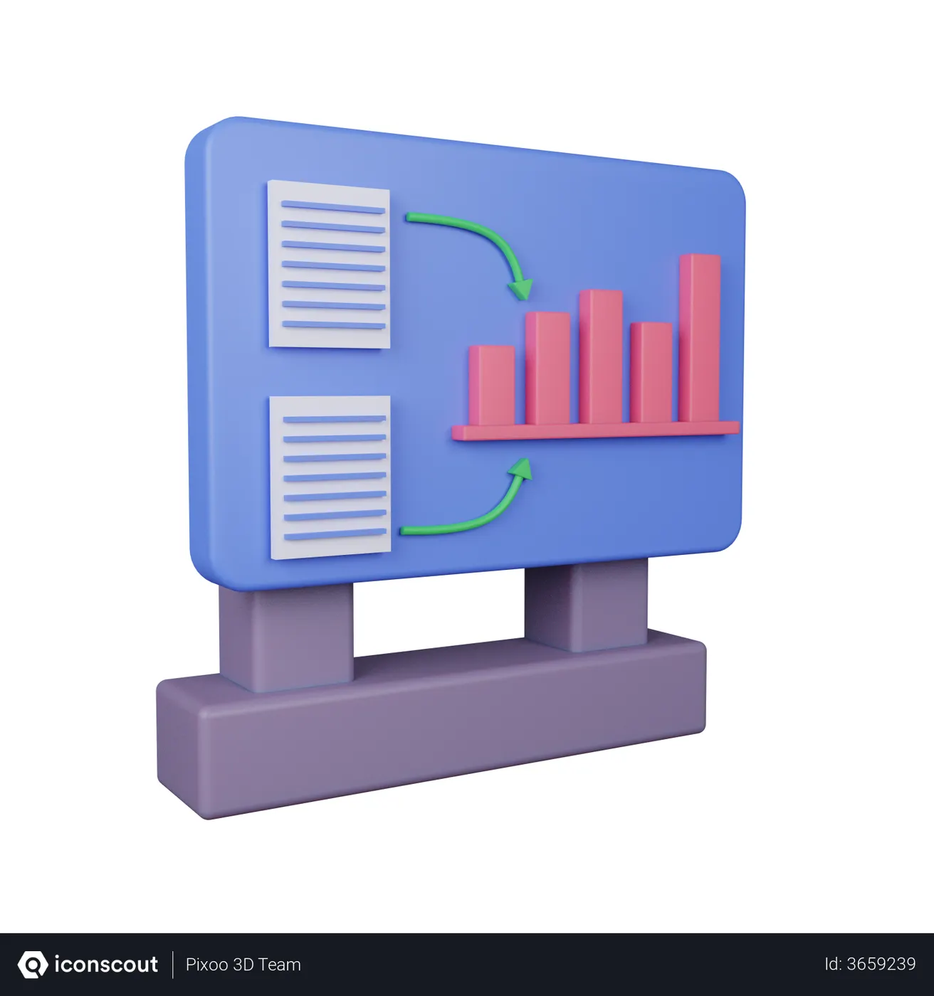 Free Analytics Presentation 3D Illustration - Free Download Business 3D ...