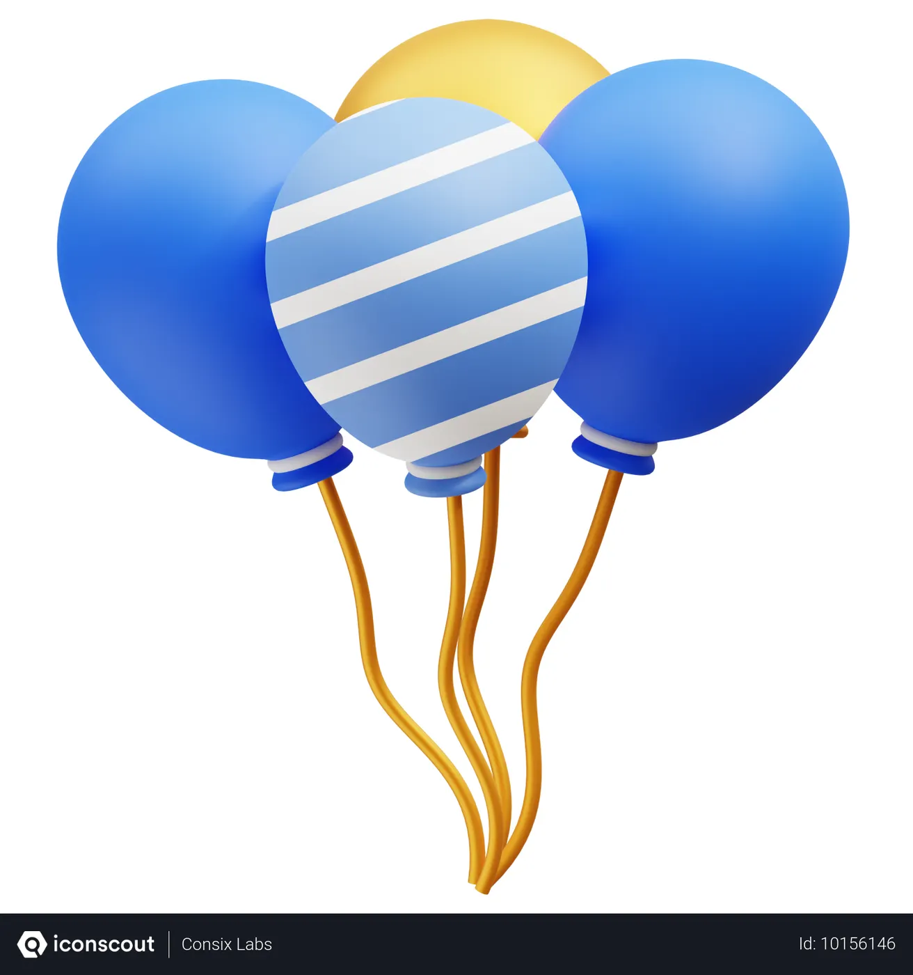 Free Balloons 3D Icon - Free Download Festival & Days 3D Icons | IconScout