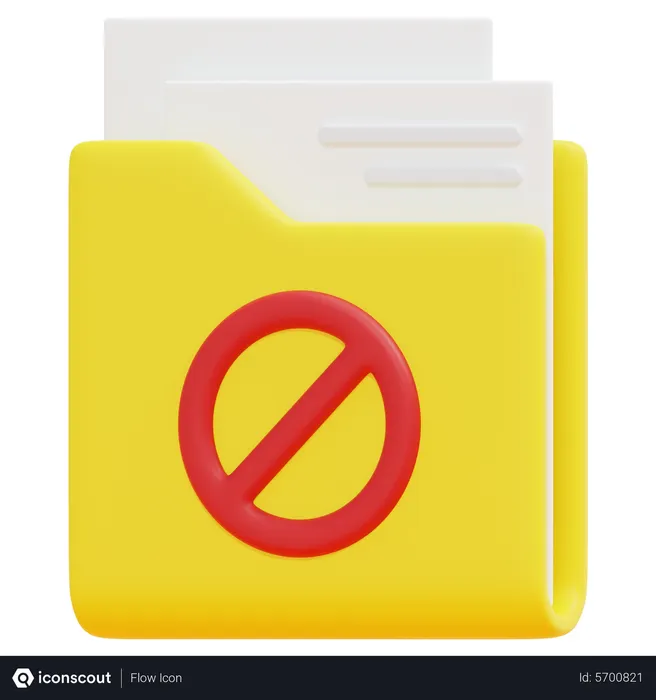 Free Block Folder 3D Icon - Free Download Files & Folders 3D Icons ...