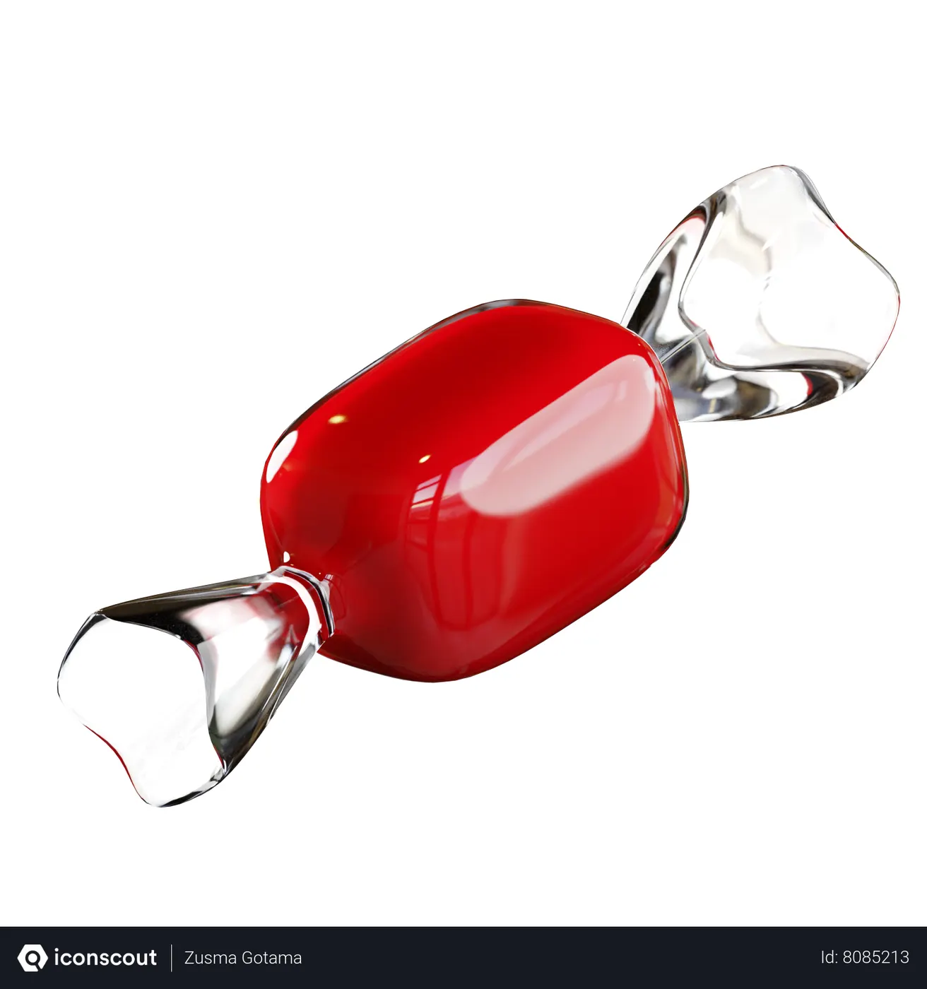 Free Candy 3D Icon download in PNG, OBJ or Blend format