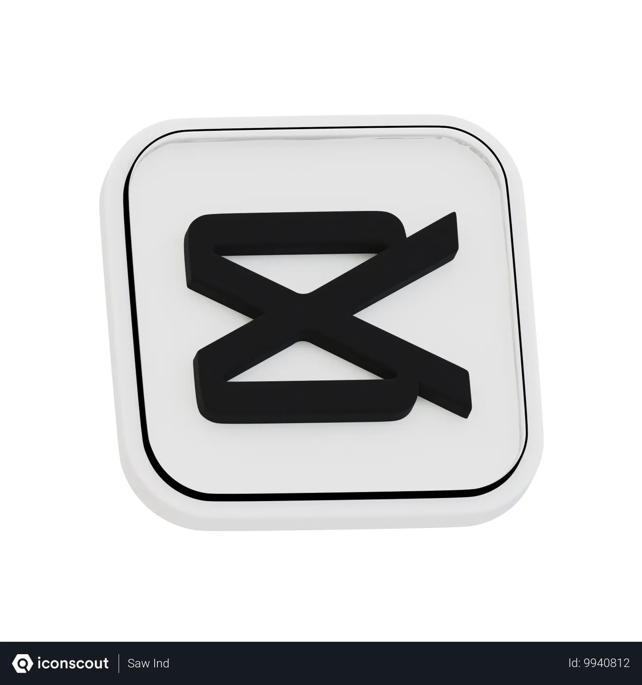 Free Capcut 3D Icon - Free Download Logos 3D Icons | IconScout