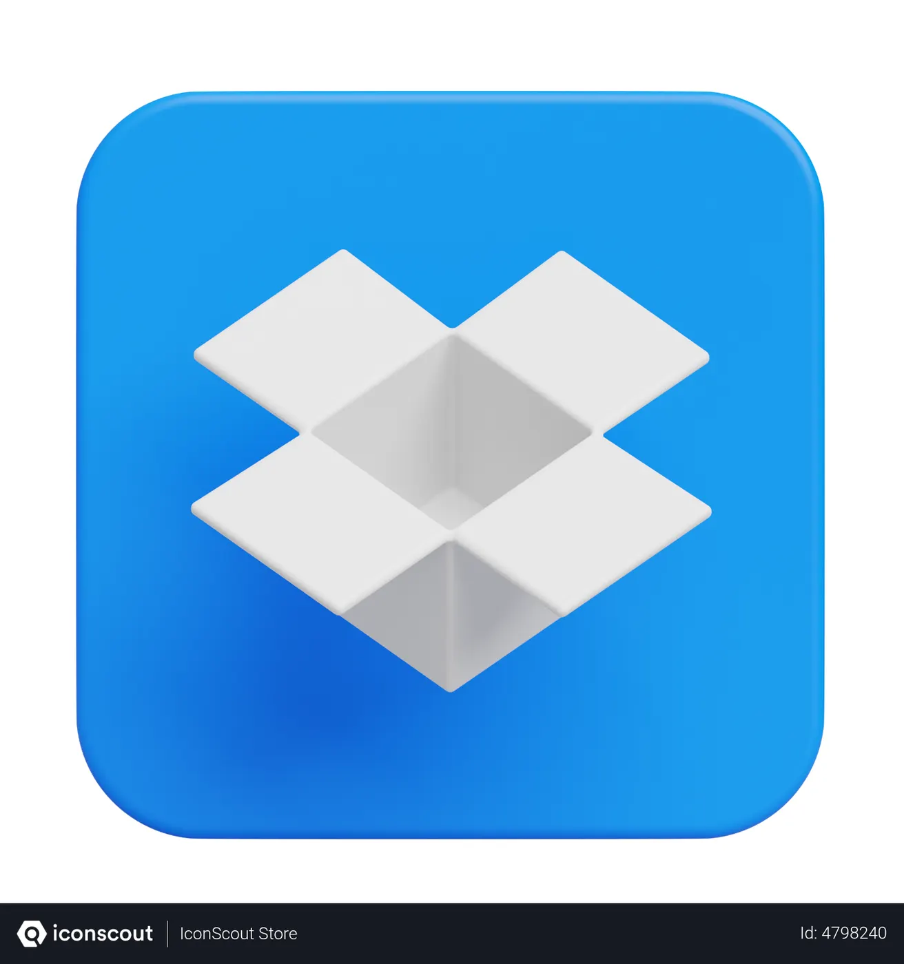 Free Dropbox 3D Logo - Free Download Logos 3D Logos | IconScout