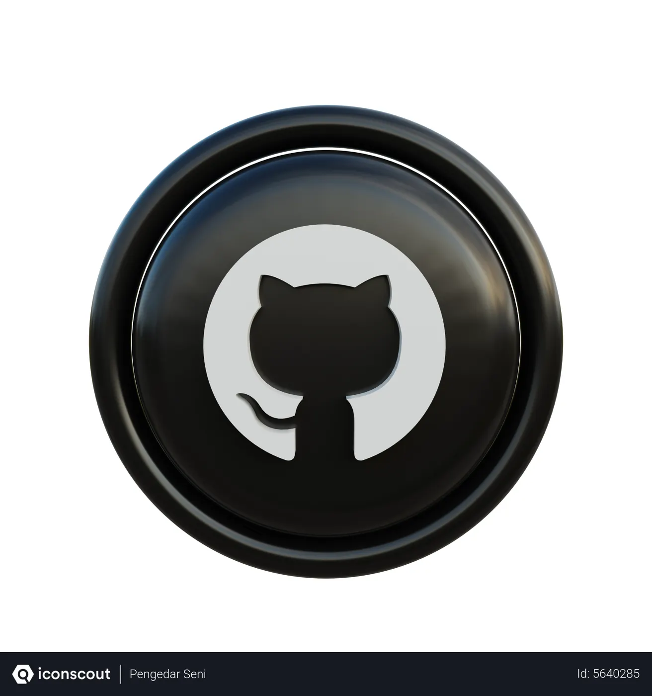 Free Github 3D Icon - Free Download Logos 3D Icons | IconScout