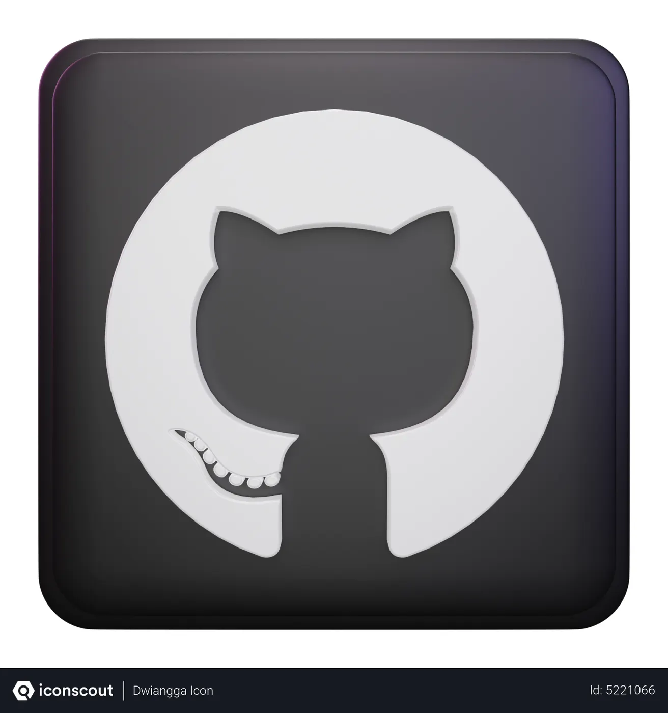 Free Github 3D Icon - Free Download Logos 3D Icons | IconScout