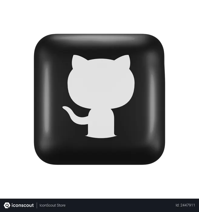 Free GitHub 3D Logo - Free Download Logos 3D Logos | IconScout