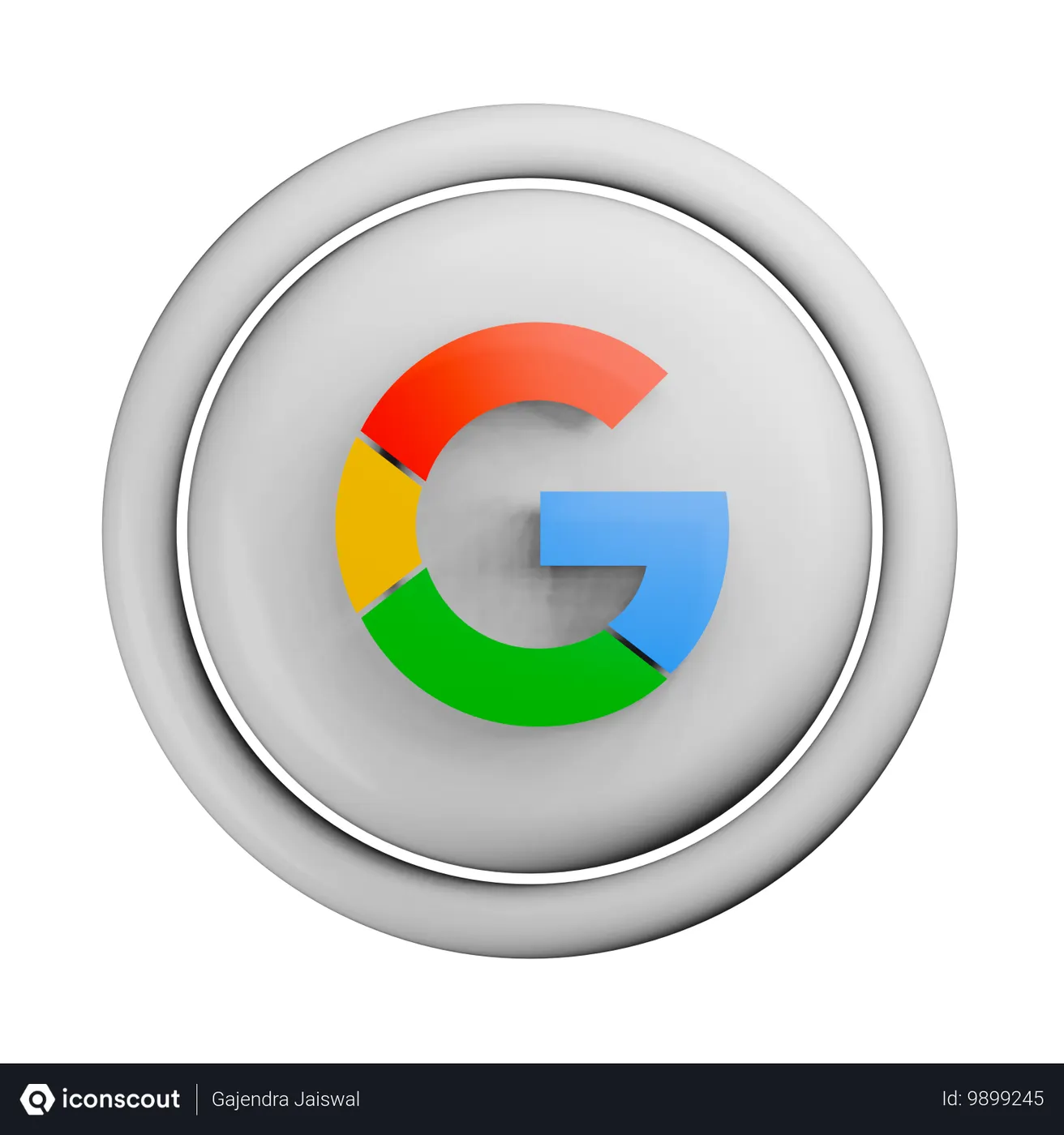 Free Google Logo 3D Icon - Free Download Logos 3D Icons | IconScout